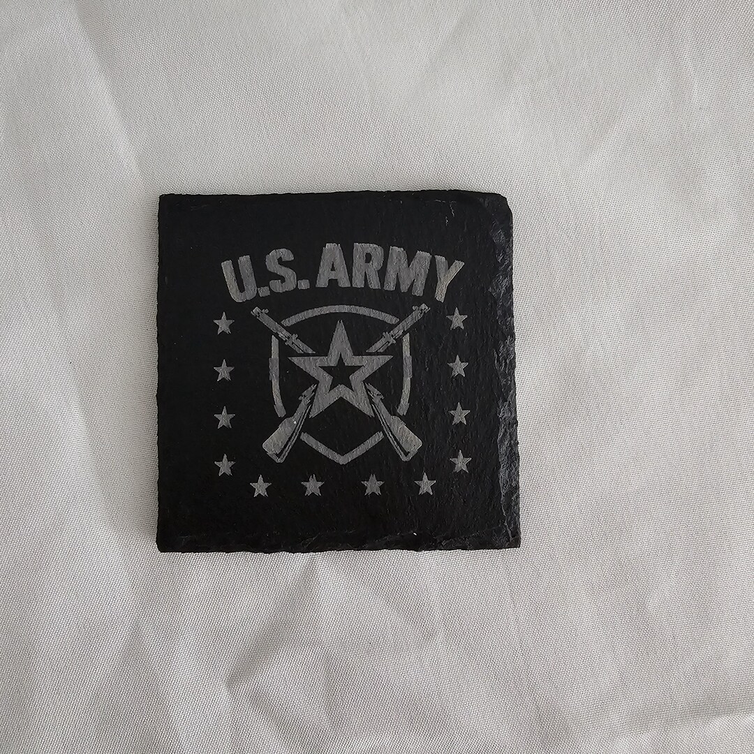U.S. ARMY 4x4 Slate Coaster - Etsy