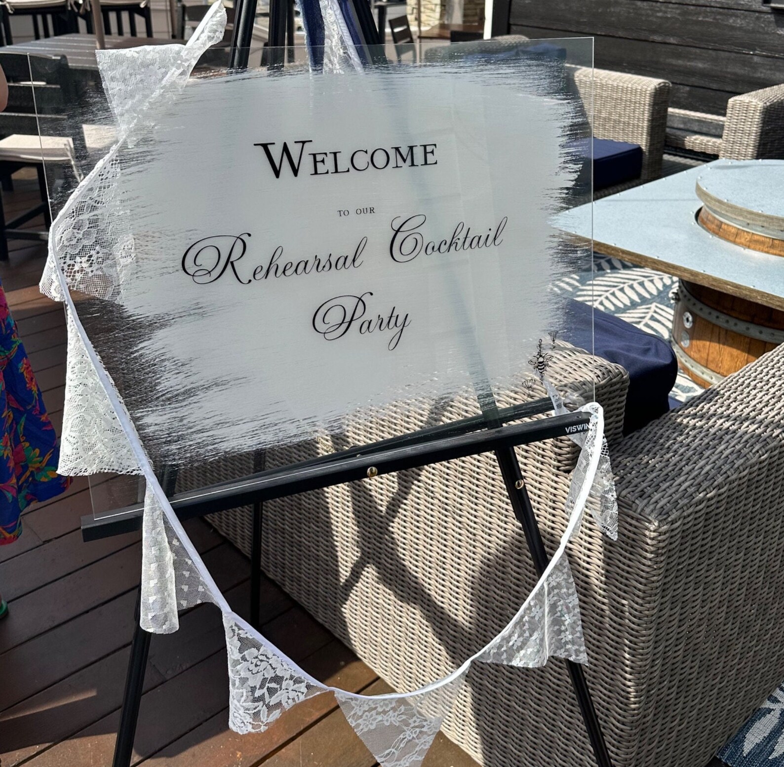 Personalized Wedding Sign- Hand-painted Acrylic Sign With Vinyl Text ...