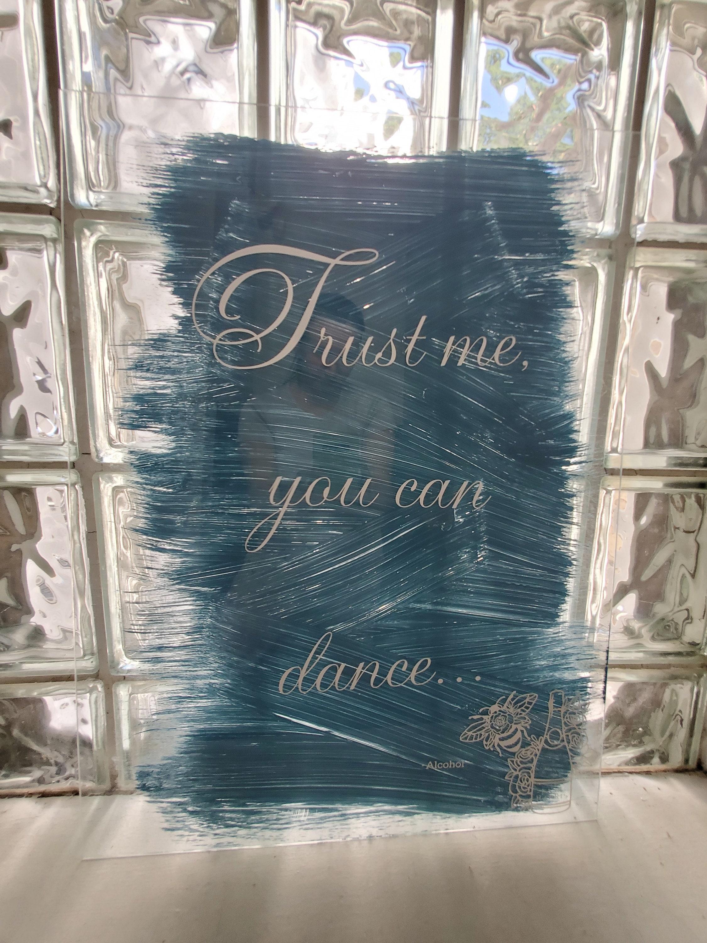 Personalized Wedding Sign- Hand-painted Acrylic Sign With Vinyl Text ...