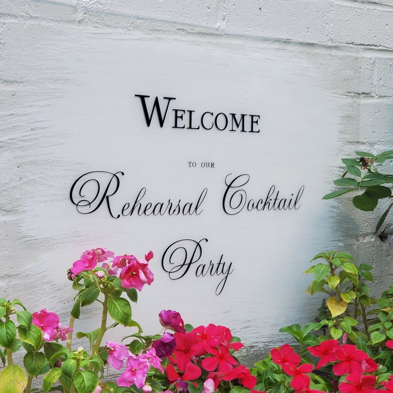 Personalized Wedding Sign- Hand-painted Acrylic Sign With Vinyl Text ...