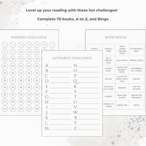 Printable Digital Reading Challenge Book | PDF for Kindle, Kobo ...