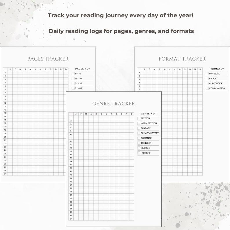 Printable Digital Reading Challenge Book | PDF for Kindle, Kobo ...