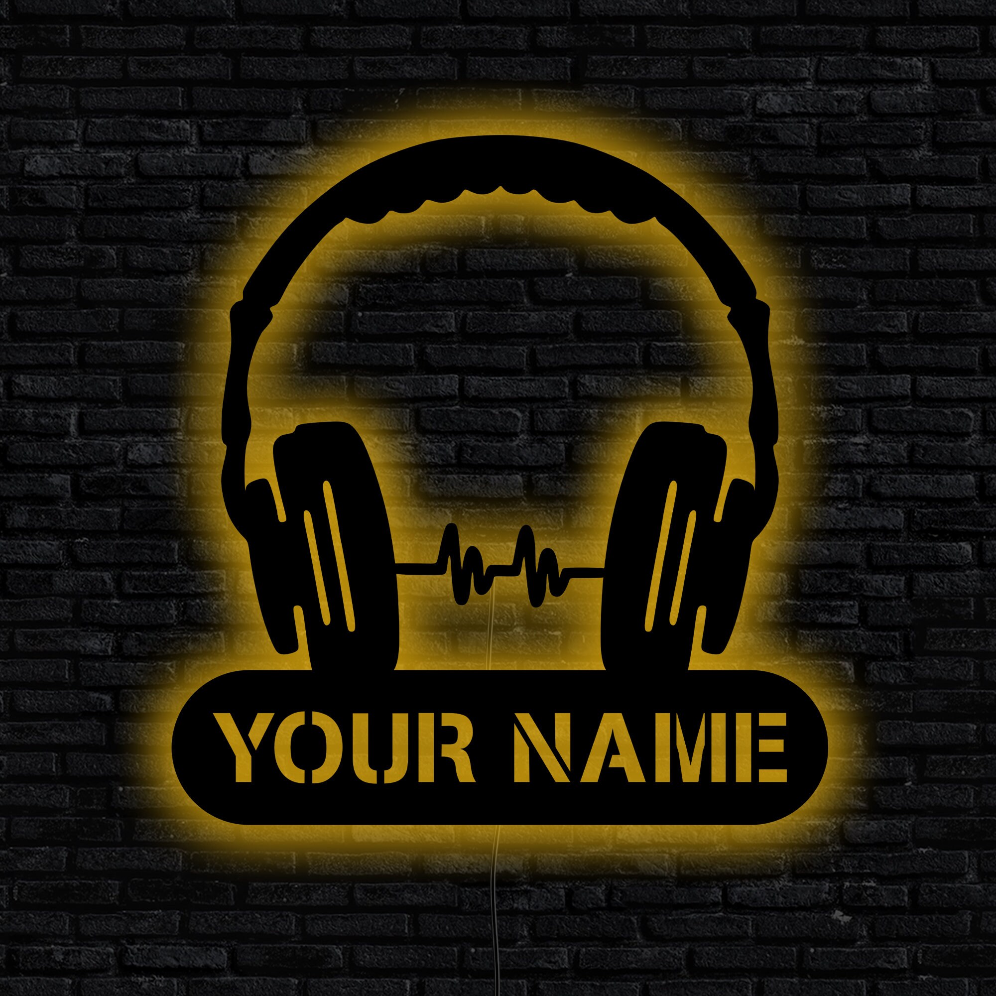 DJ Name Wall Decor, Dj Led Sign Wall Decor, Dj Room Night Light, Custom ...