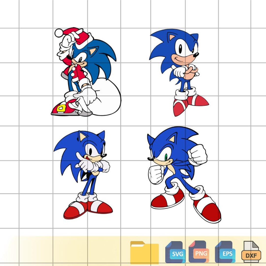 Hedgehog Sonic Svg Bundle, Sonic Svg, Cute Sonic Svg Bundle, Cricut ...