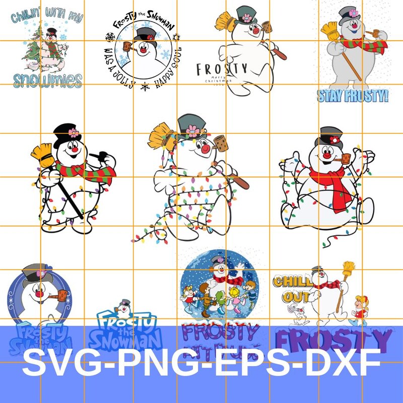 Frosty the Snowman Svg - Etsy