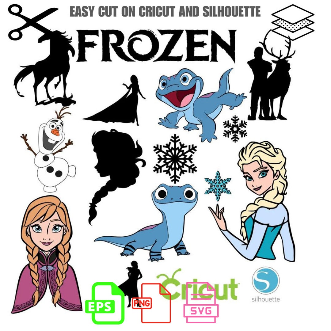 FROZEN SVG Bundle, FROZEN Svg Files for Cricut, Frozen Clipart ...