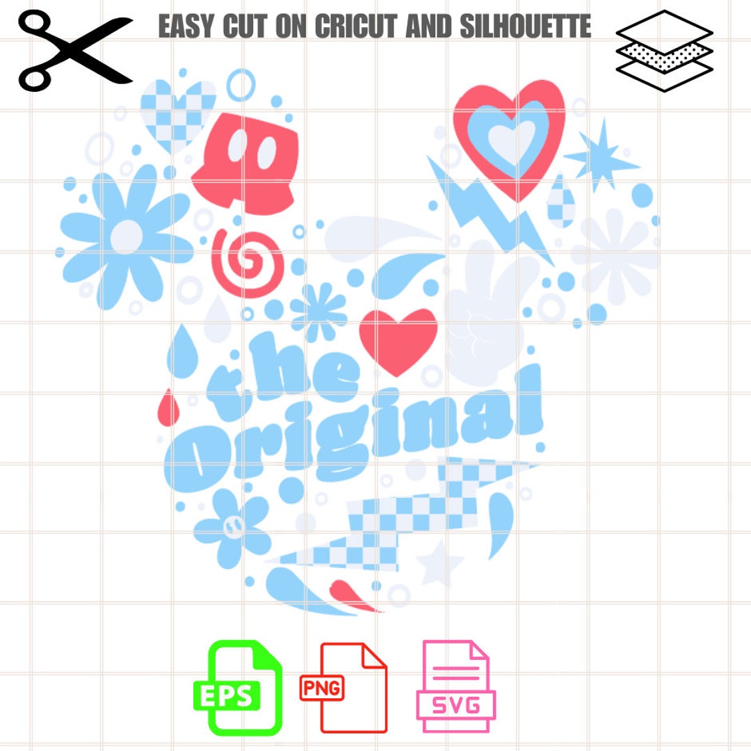 Mickey Icon the Original SVG ,cute Mickey Svg, Cartoon Svg, Kawaii Svg ...