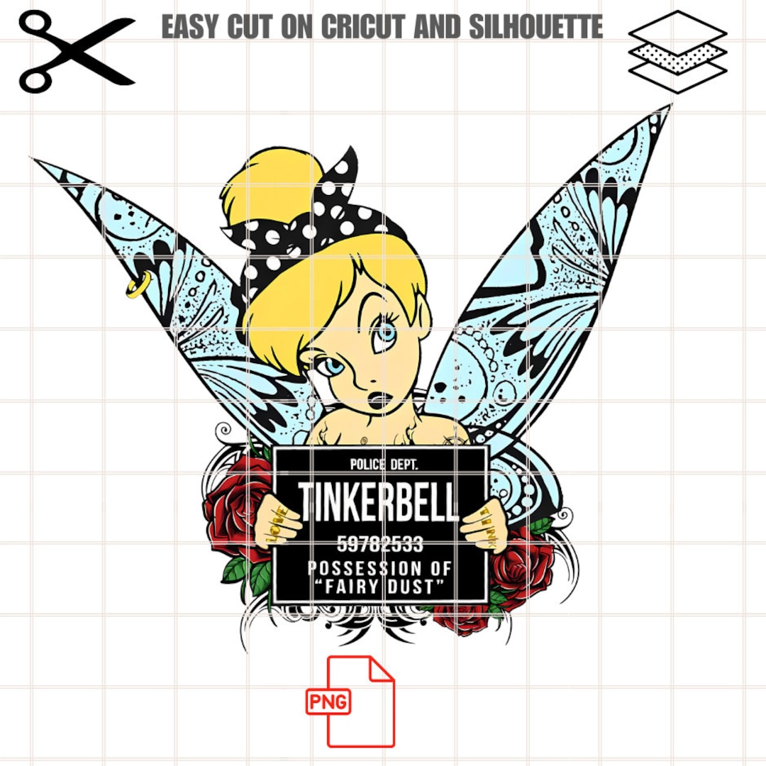 Tinkerbell Gothic Girl Possession of Fairy Dust PNG - Etsy
