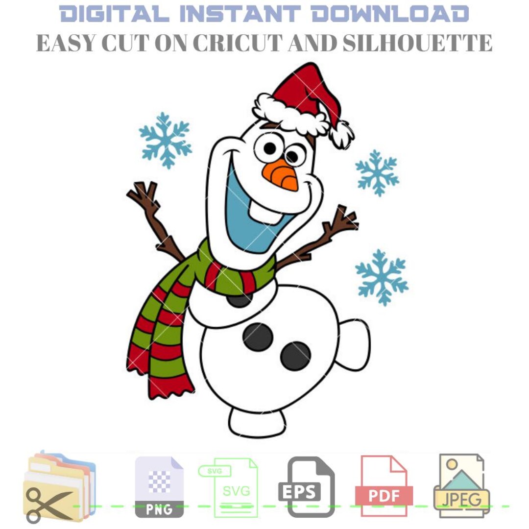 Christmas Olaf Santa Svg, Christmas Svg, Santa Claus Svg, Cricut ...