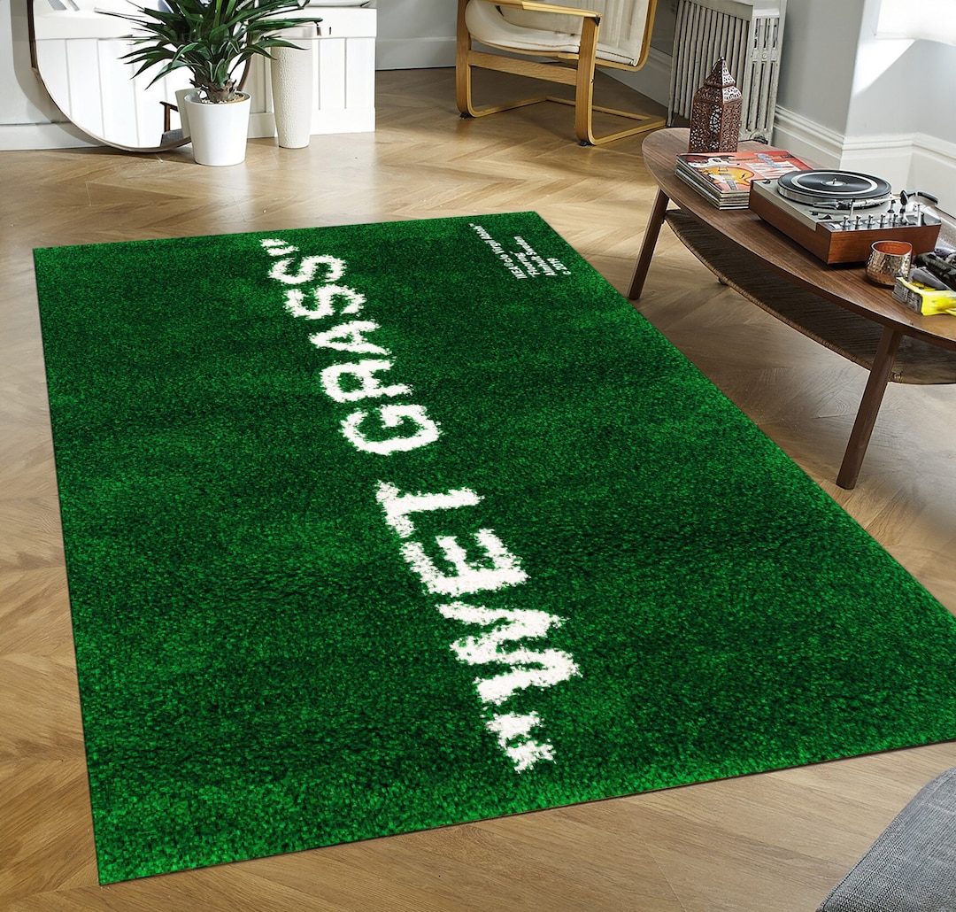 Wet Grass Rug, Grass Rug, Popular Rug, Wet Grass, Green Rug, Custom Rug ...