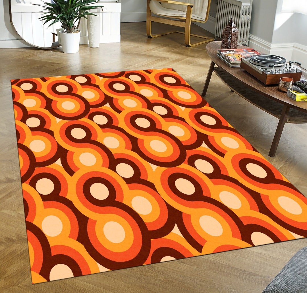 Groovy Rug, Wavy Trippy Rug, Groovy Area Rug, Home Decor, Psychedelic ...