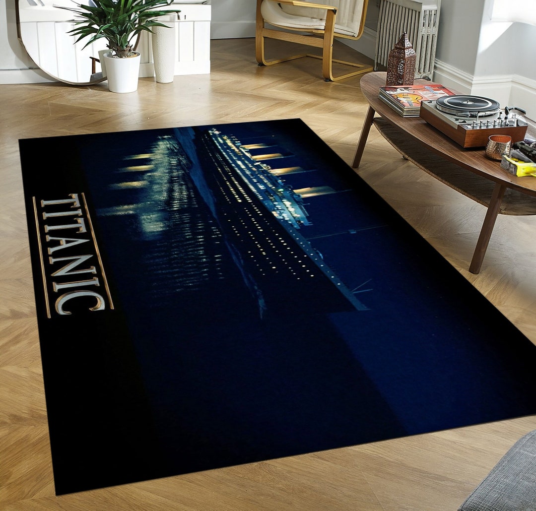 Titanic Rug, Titanic Ship Rug, Titanic Art Rug, Area Rug, Gift Rug ...
