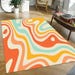 Groovy Funky Rug, Groovy Rug, Psychedelic Groovy 80s Carpet, Popular ...
