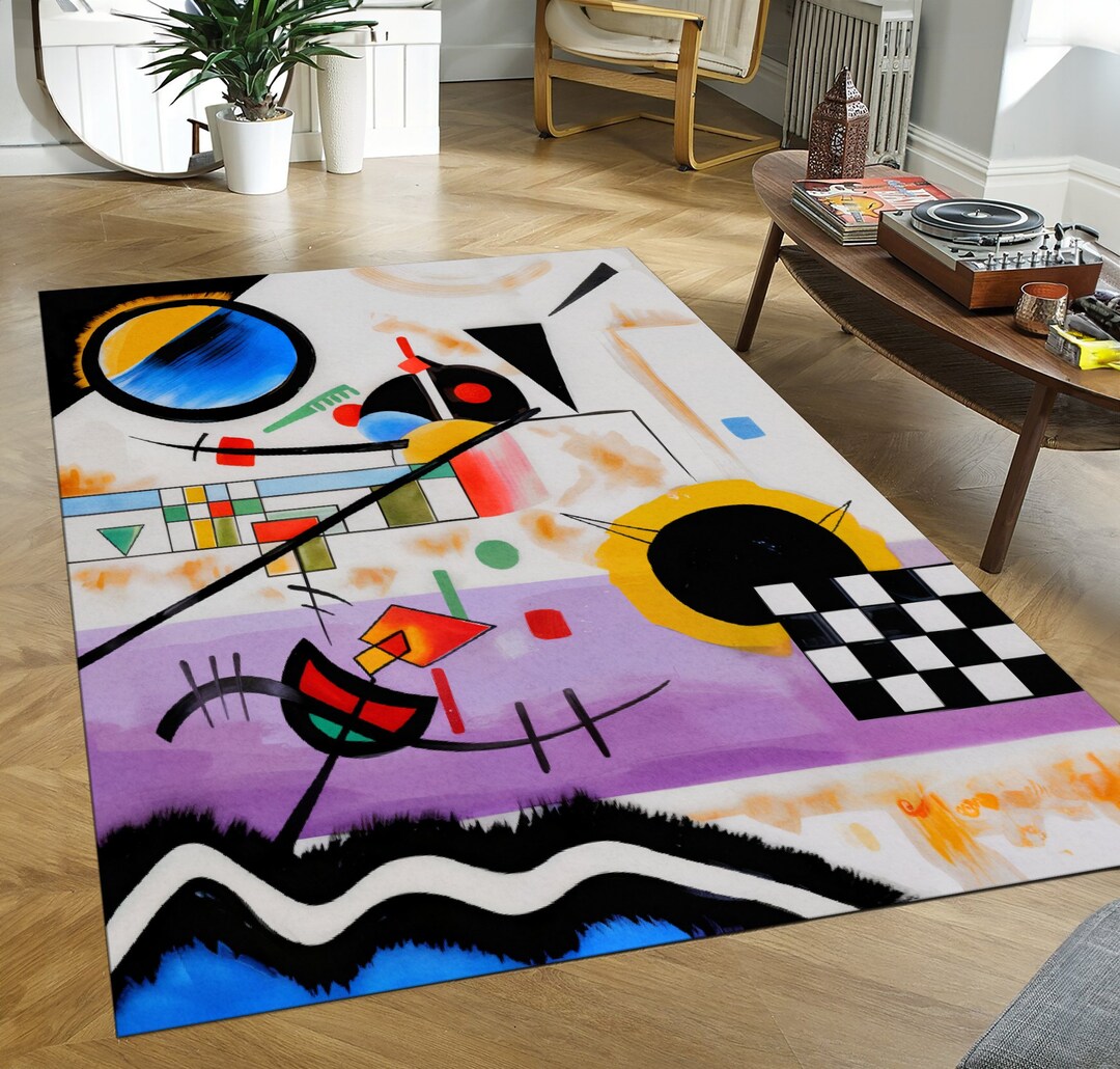 Wassily Kandinsky, Kandinsky Style Art Rug, Style Abstract Rug, Floor ...