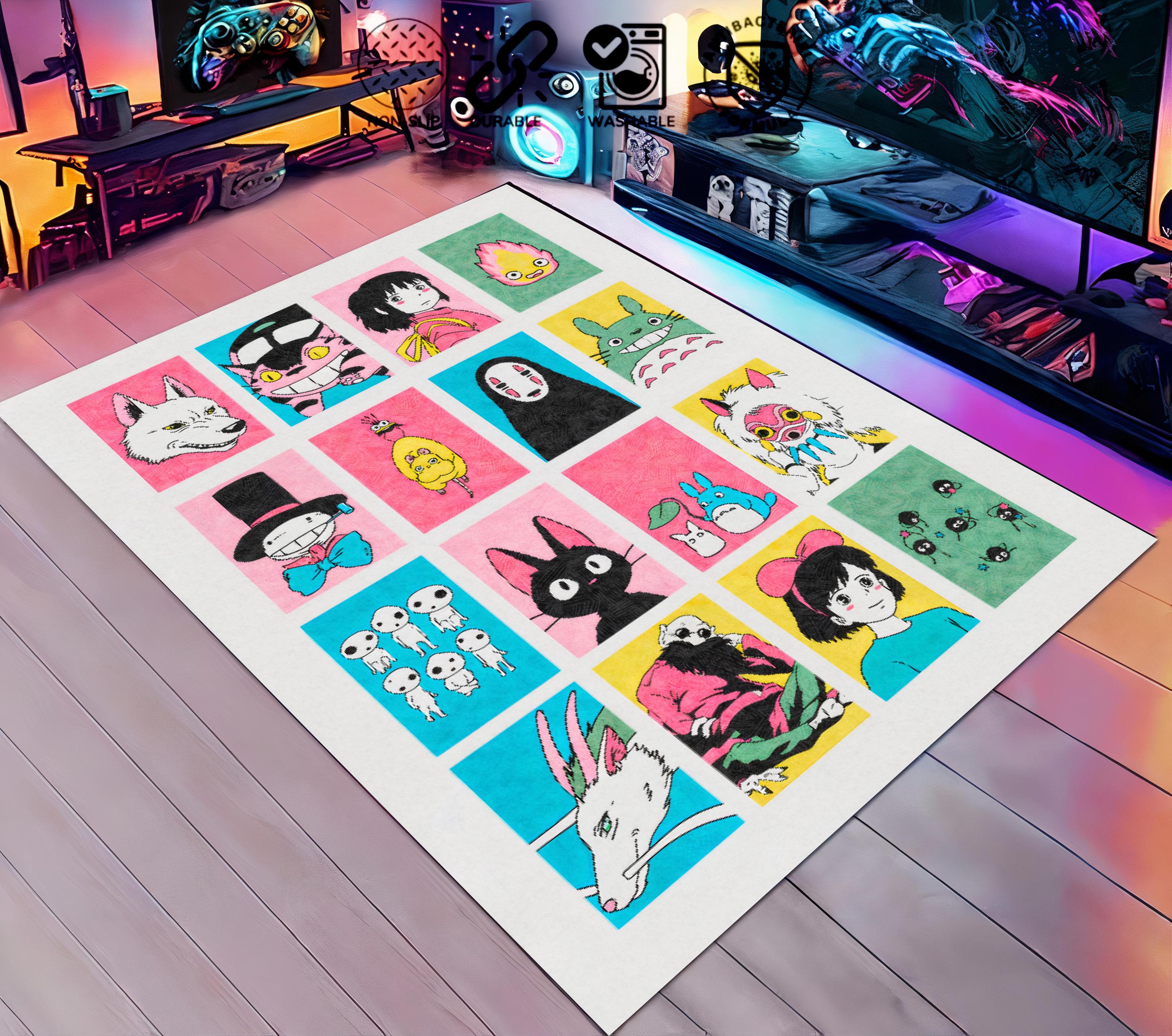 Anime Rug, Japanese Anime Rug, Anime Area Rugs, Personalized Rug ...