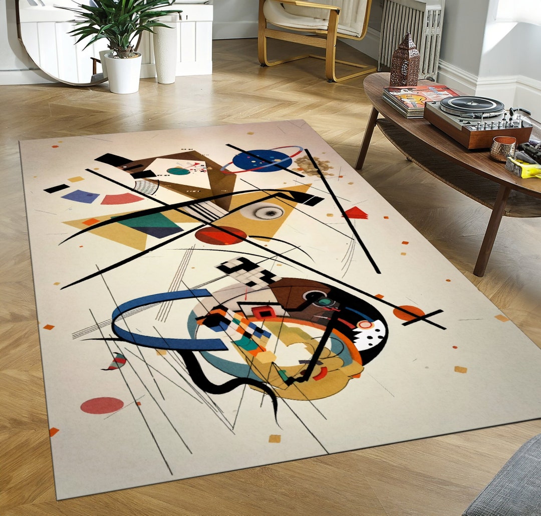 Wassily Kandinsky, Kandinsky Style Art Rug, Mid Century Rug, Style ...