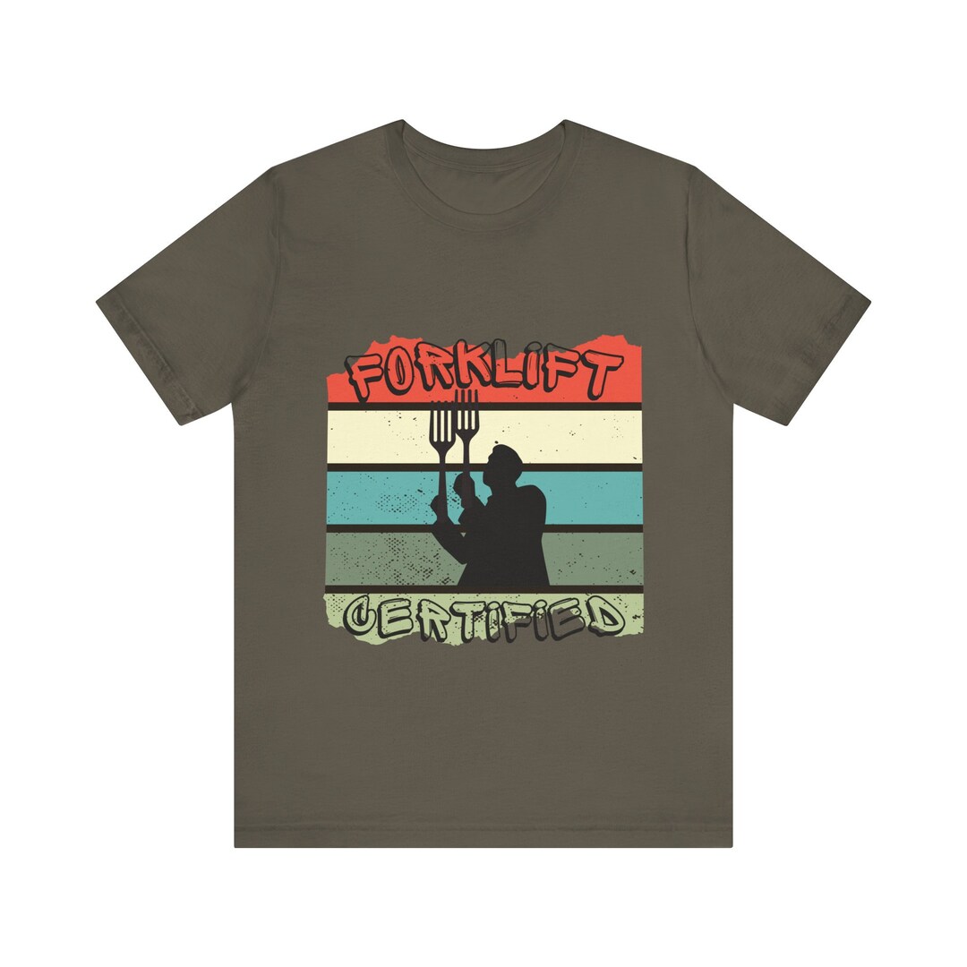 Forklift Certified Mudflap Guy Bellacanvas Soft Jersey Tee Great Gift ...