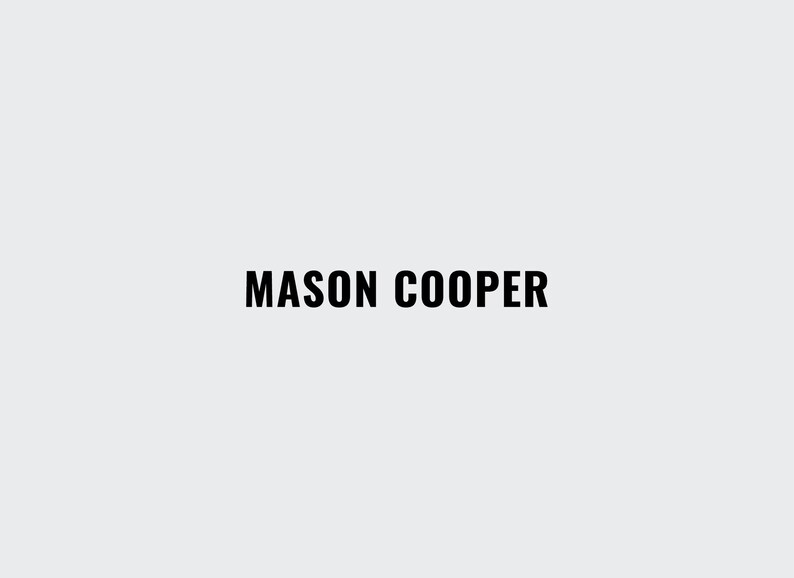 Mason Cooper Logo Design - Etsy