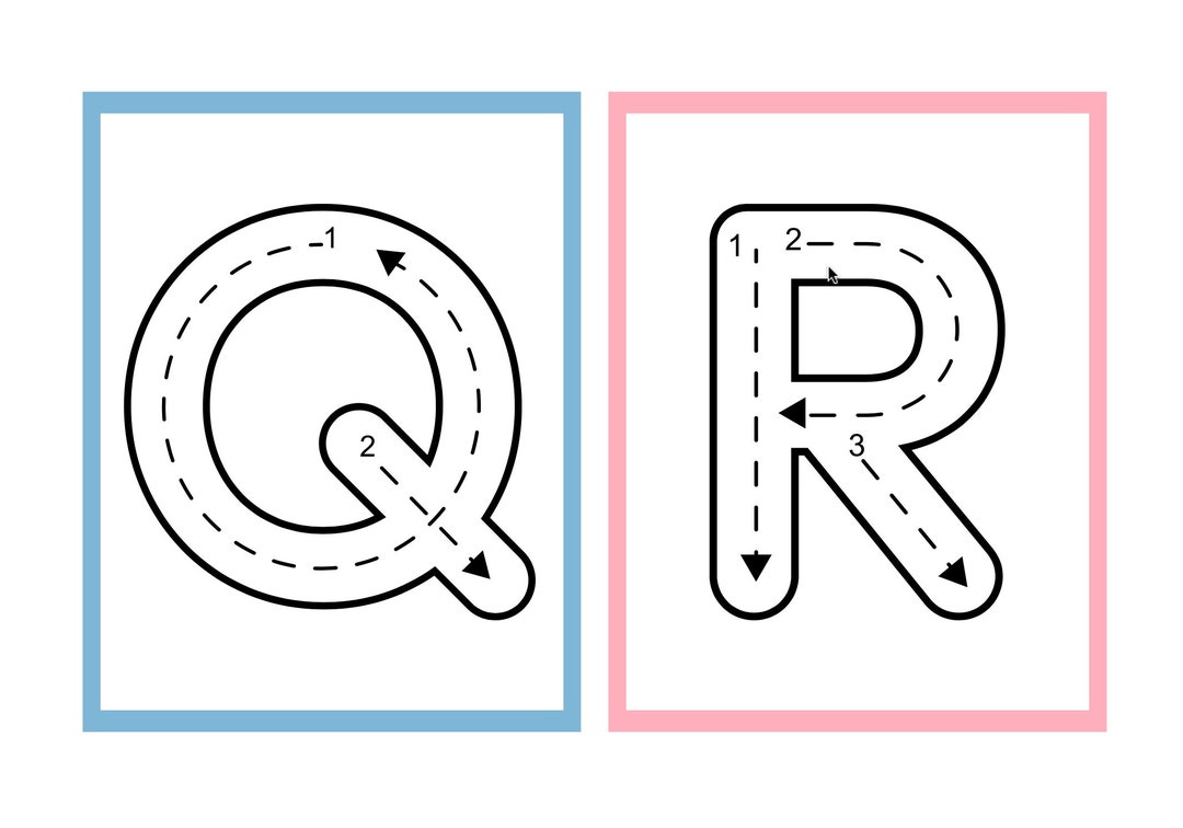 ABC Tracing Letters - Etsy