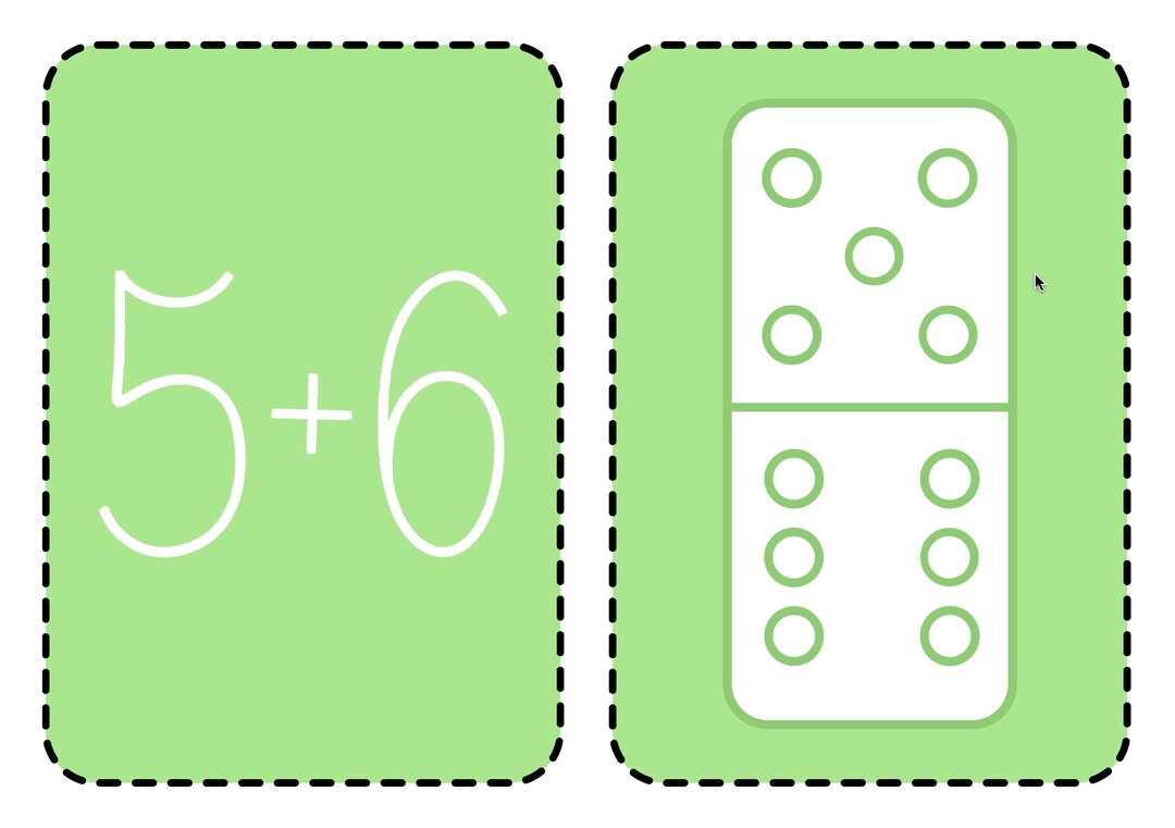 Domino Addition Game - Etsy