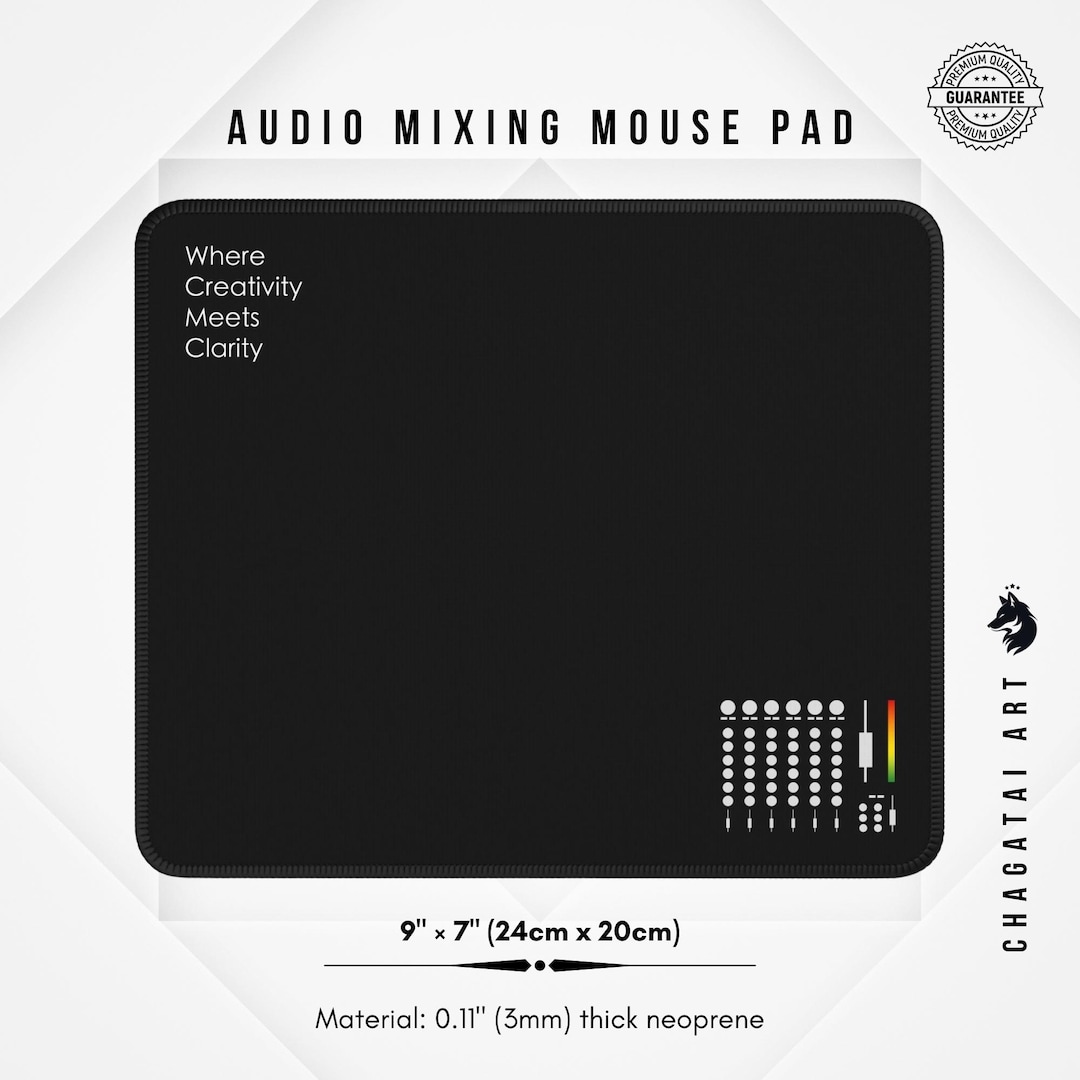 Audio Mixing Mouse Pad Minimalist Design Mixing Board - Sound Engineer ...