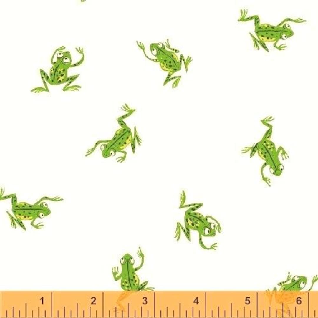 Heather Ross Kinder Frogs by the FQ - Etsy
