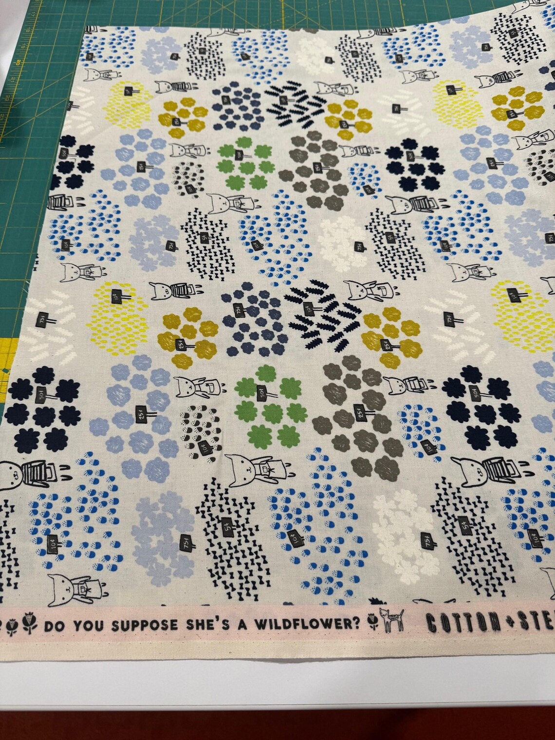 Cotton and Steel (C+S) Flower Shop Flowers for Sale Grey/blue by the FQ ...