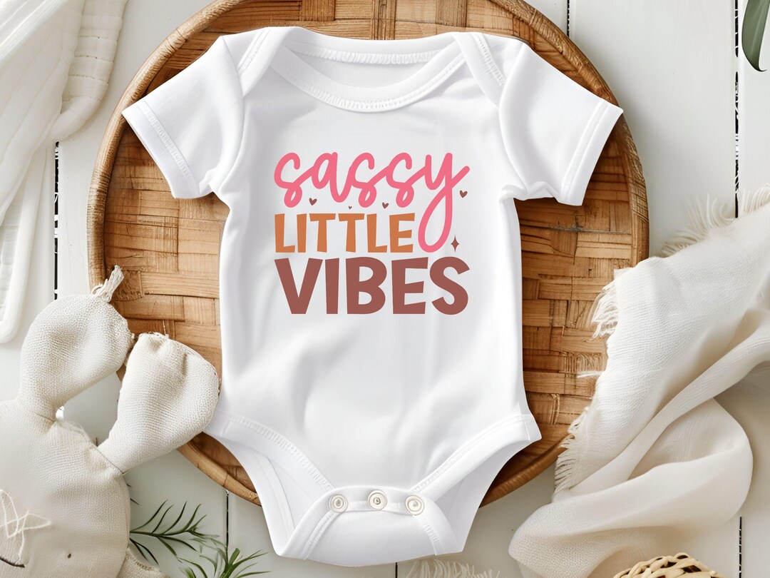 Sassy Little Vibes, Boho Baby Girl Bodysuit Onesie®, Newborn Baby Gift ...