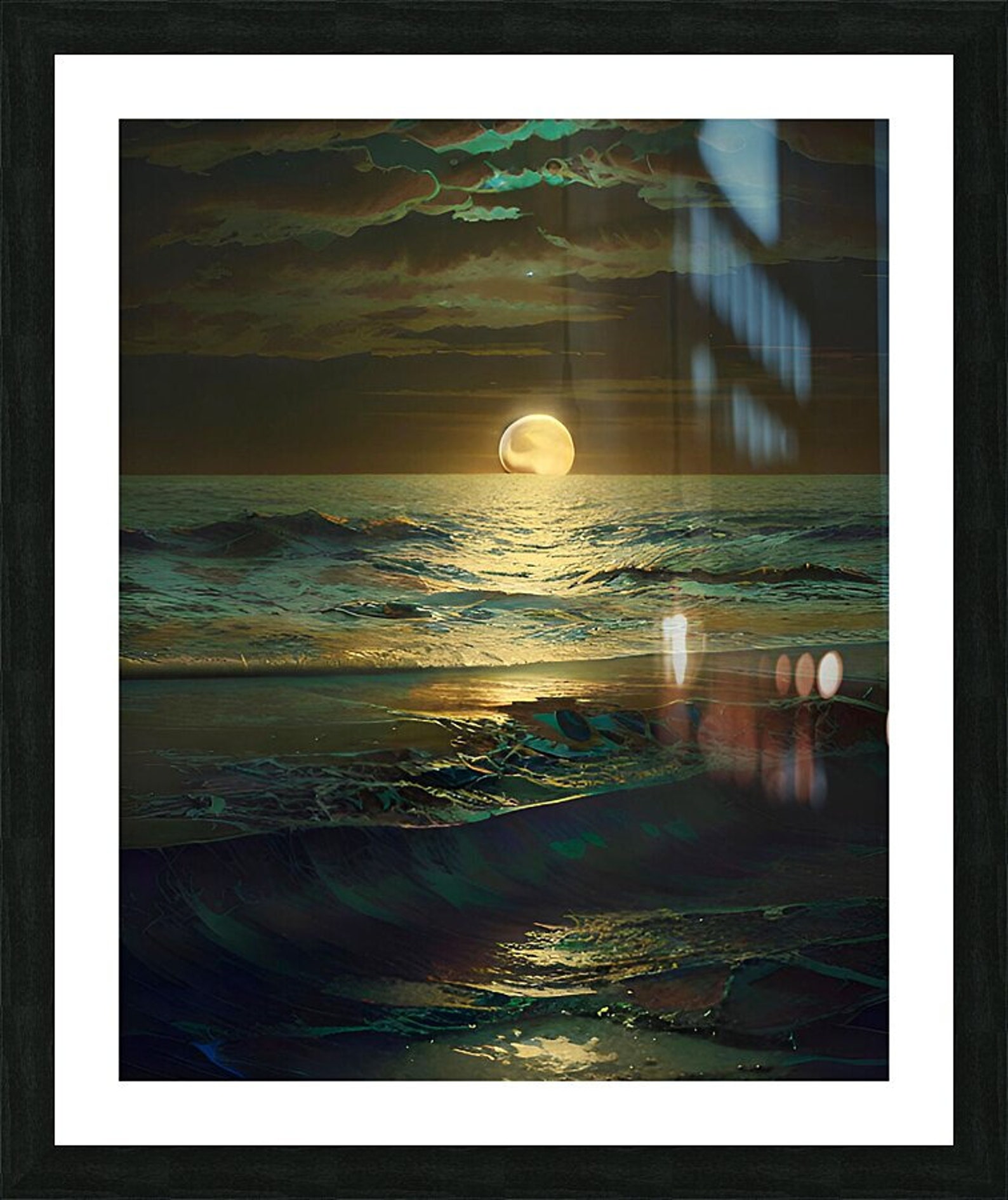 Moonrise Over the Tides - Etsy