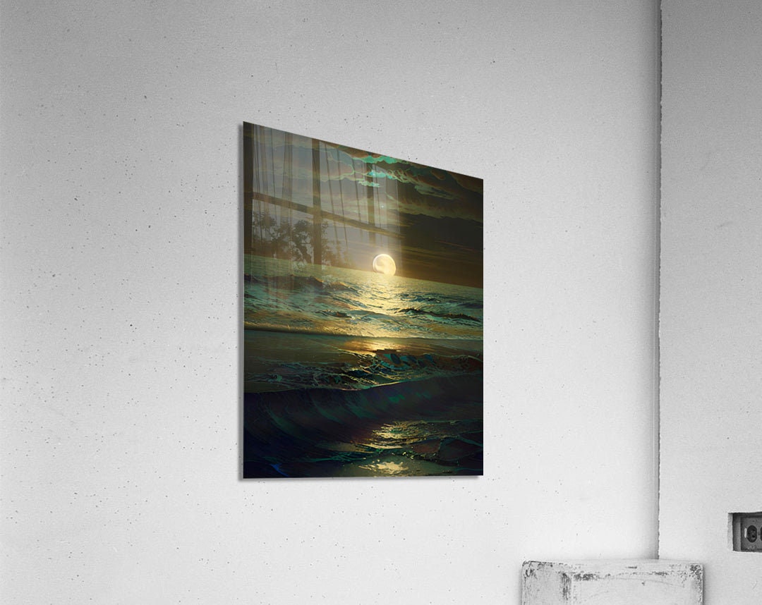 Moonrise Over the Tides - Etsy