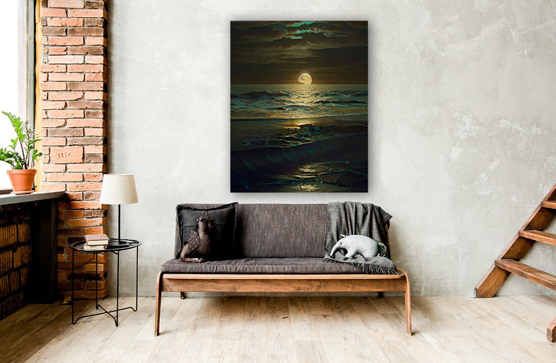 Moonrise Over the Tides - Etsy