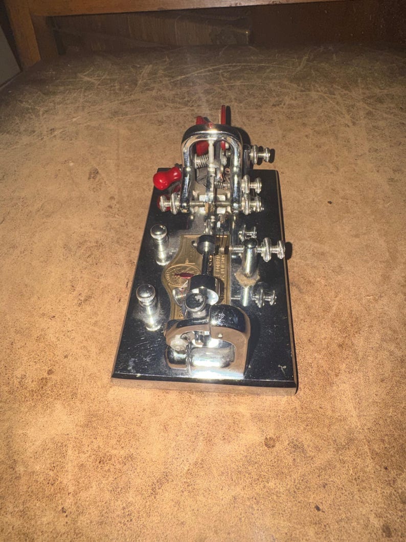 Vibroplex Bug Morse Code Key Telegraph Ham Radio Shortwave Vintage ...