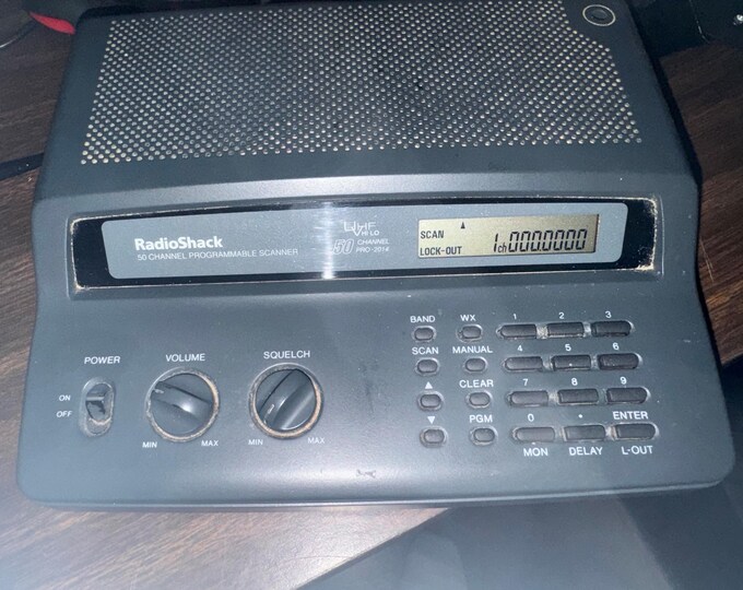 Radio Shack 50 Channel Programmable Scanner Uhf Vhf Hf NOT Cb Radio Ham ...