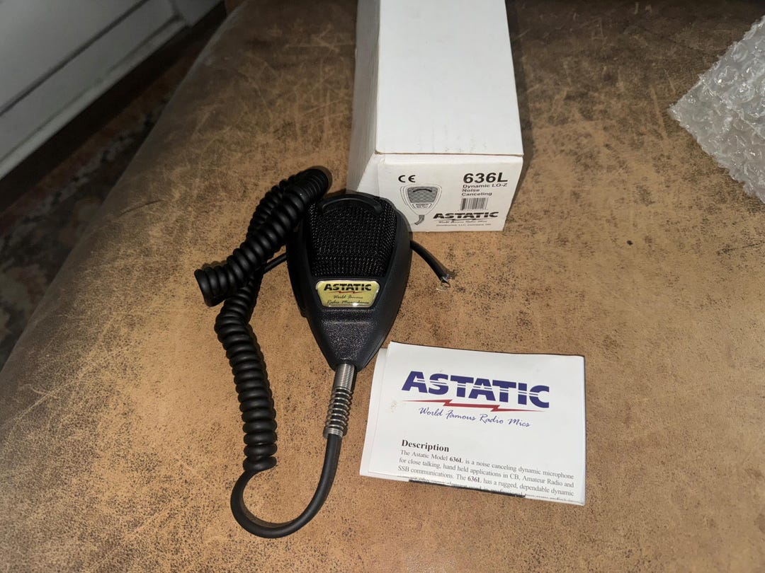 Astatic Microphone Lot NOT Powered Cb Radio Ham Handheld Pin Noise ...