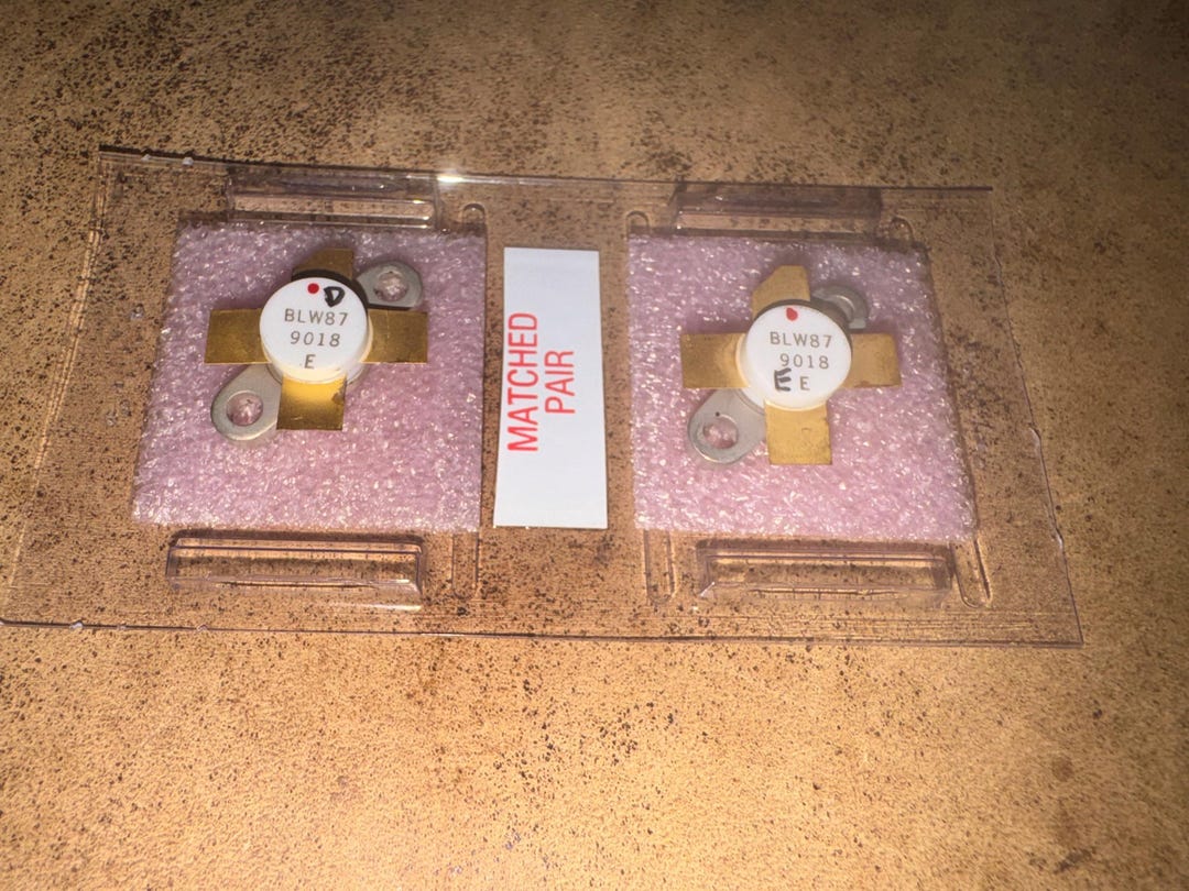2 Pack Vintage Philips BLW87 RF Transistor Linear Amplifier Pill Ham ...