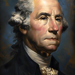 George Washington Portrait: Hyperrealistic Patriotic Art (digital ...