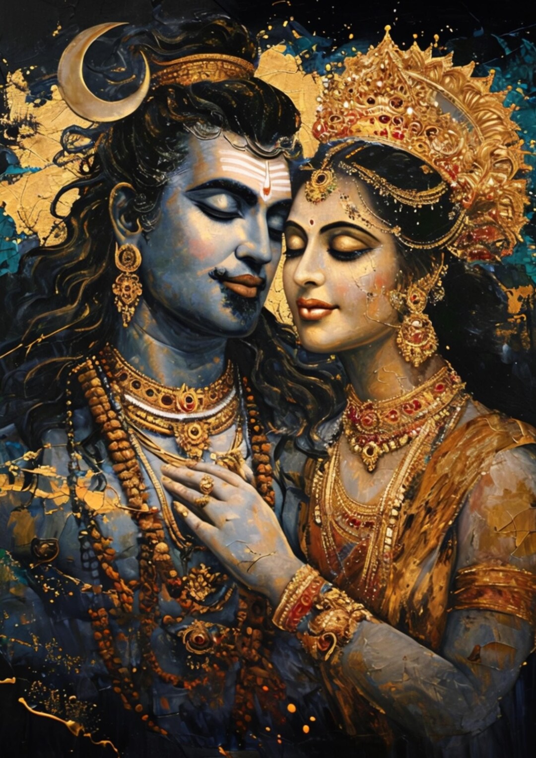 Lord Shiva and Parvati, Hindu Gods, Unique Gift, Hindu Deity, Indian ...