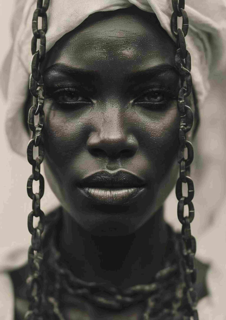 Black Woman Wall Art African Portrait Black Art Print Black Woman Art