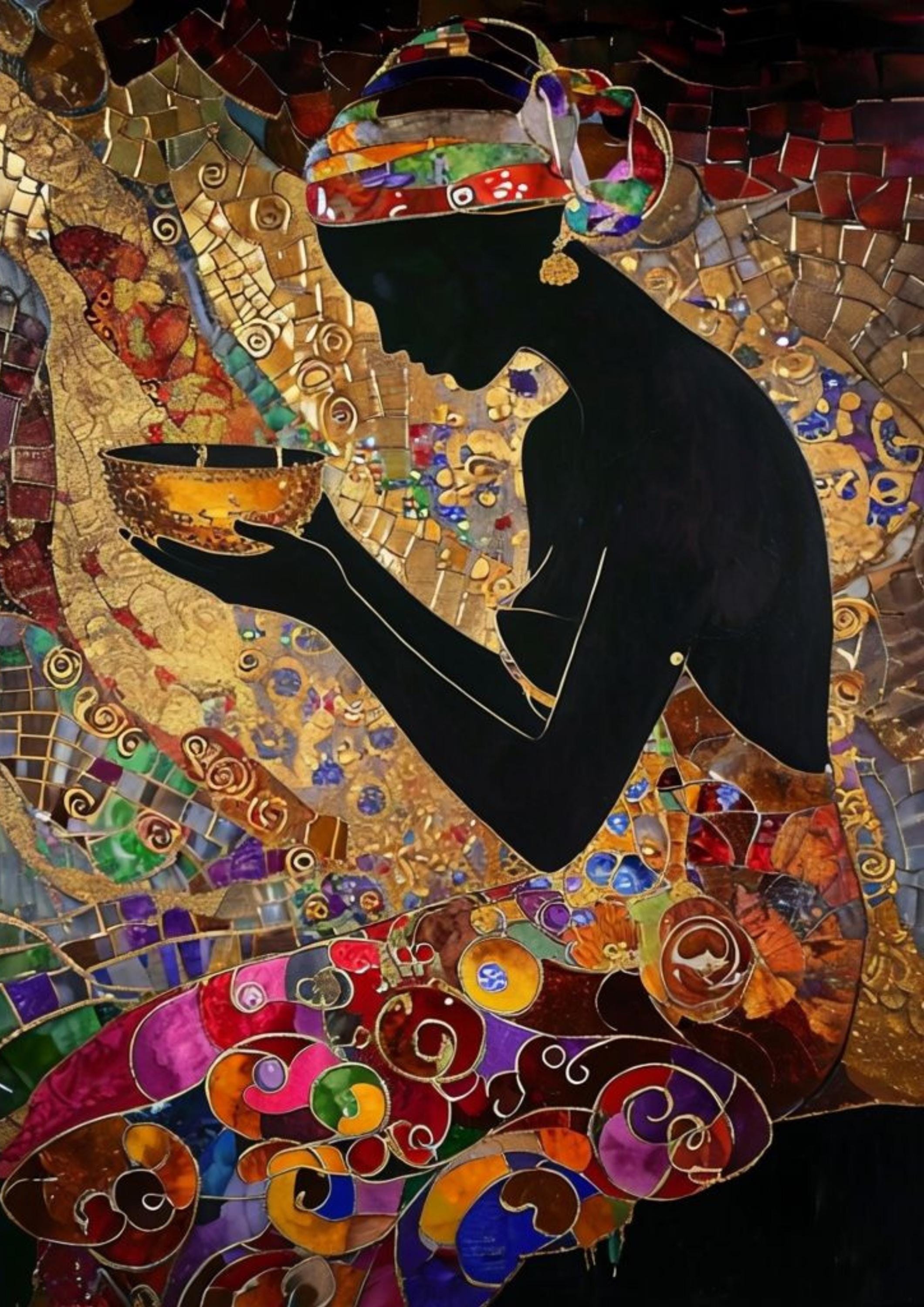 African Women, Gustav Klimt Style, Black Woman Wall Art, African ...