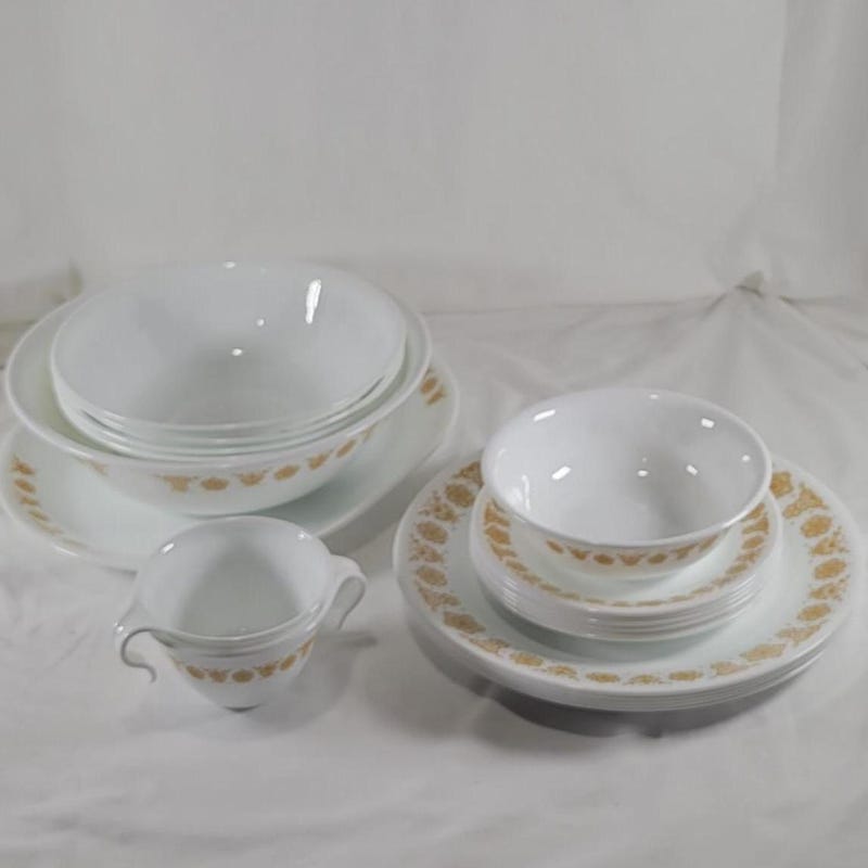 Corelle Butterfly Gold Dinnerware - Etsy