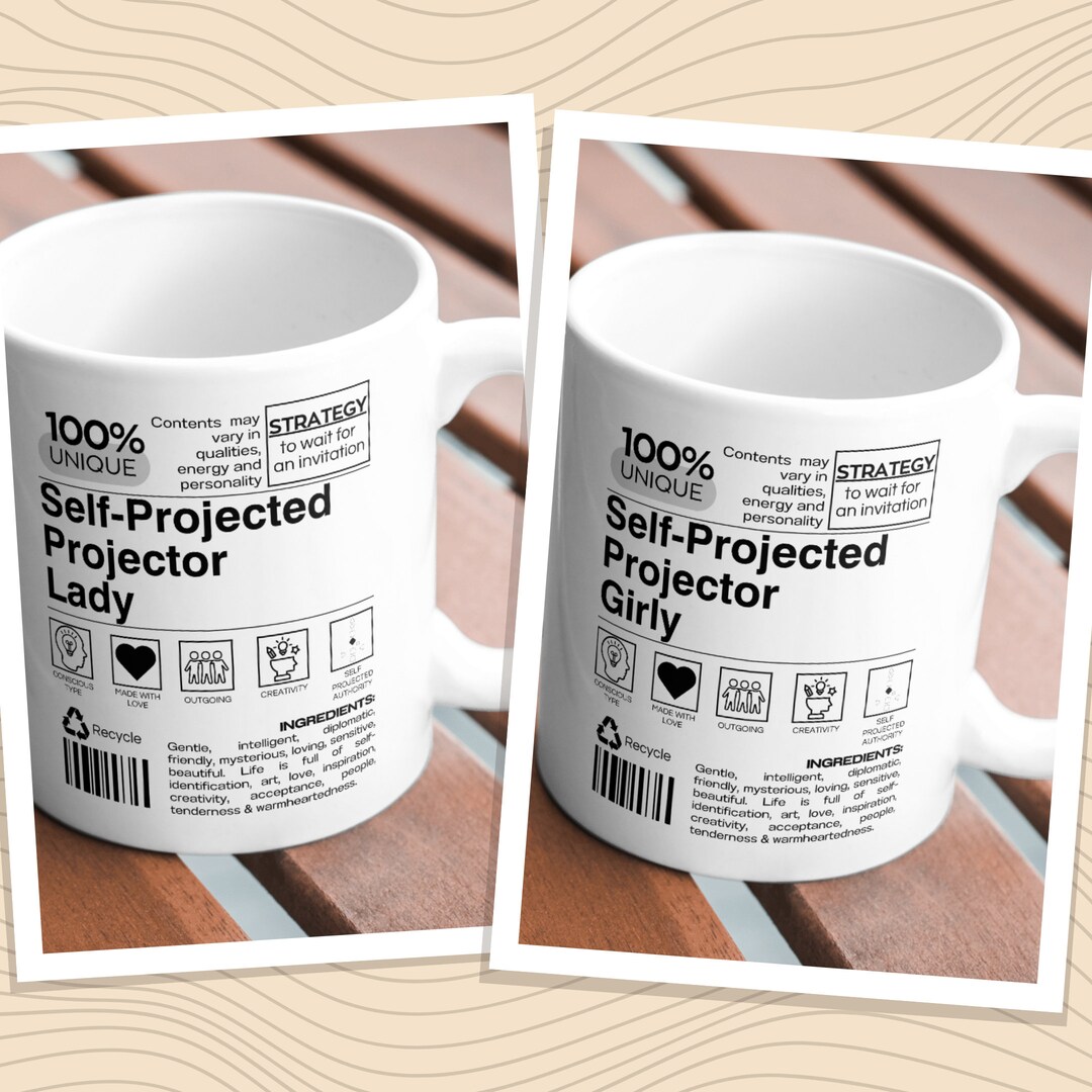 Human Design Mug Self-projecting Projector, Self-projected Projector Lady/girly Human Design ...