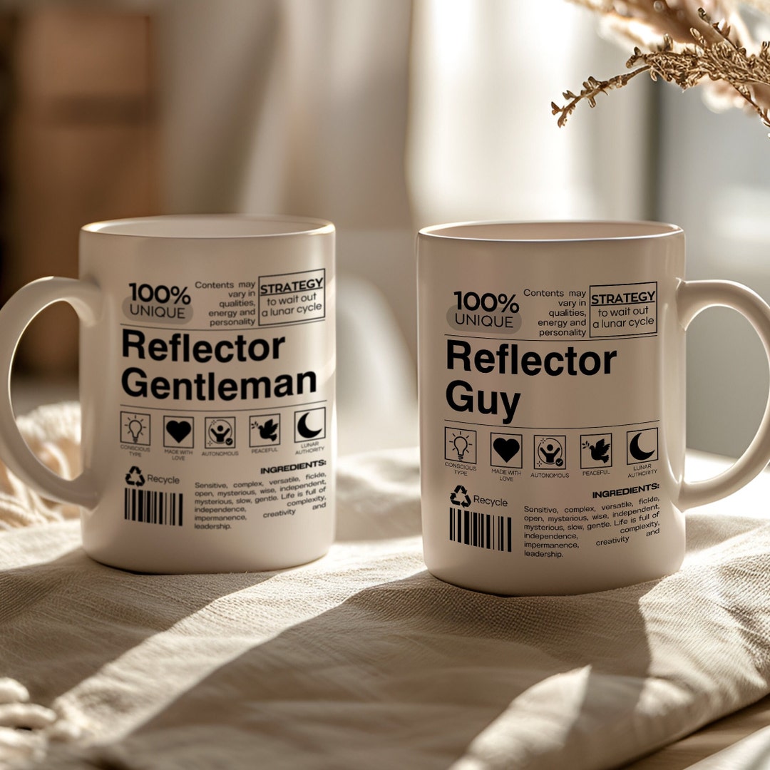 Human Design Mug Reflector, Reflector Gentleman/guy Human Design Gift ...