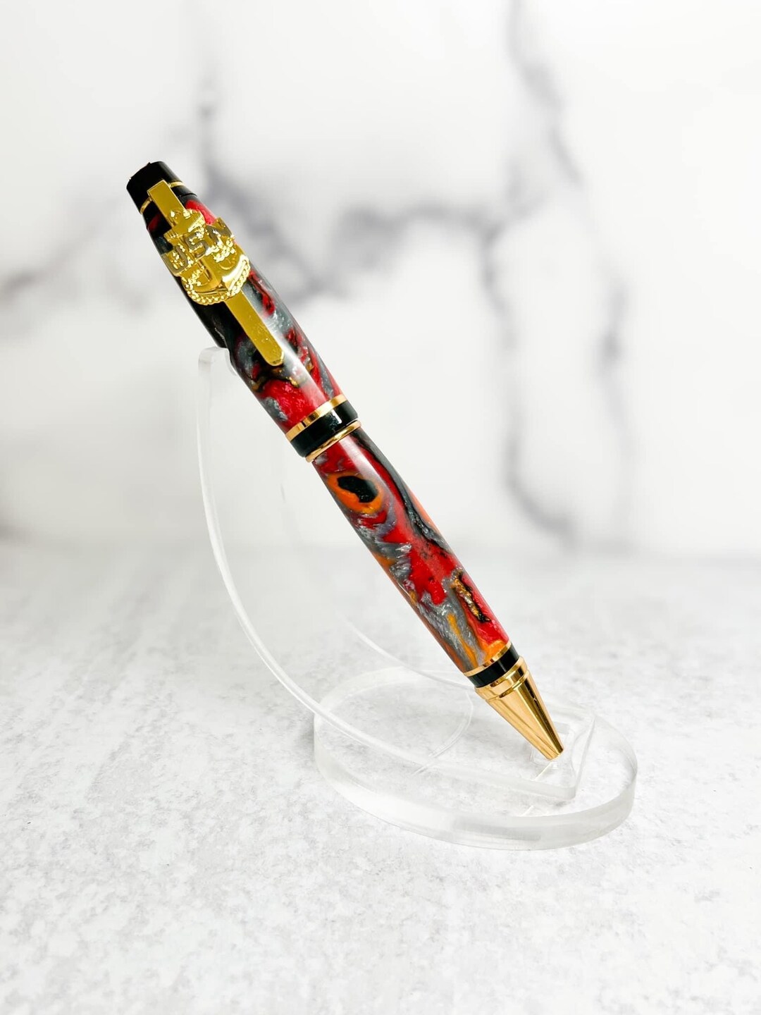 Navy Chief Black Ink Pen - Etsy