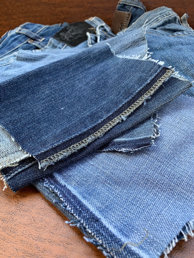 Denim Scrap Bundle - Etsy