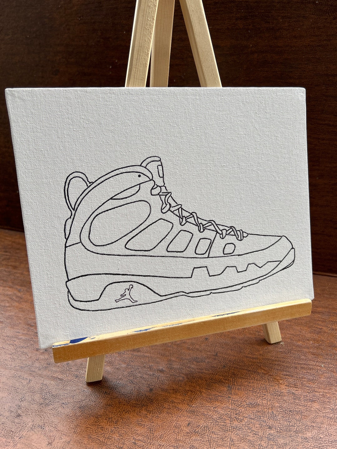 Pre-drawn Canvas ONLY - Sneakerhead Retro 9 - Etsy