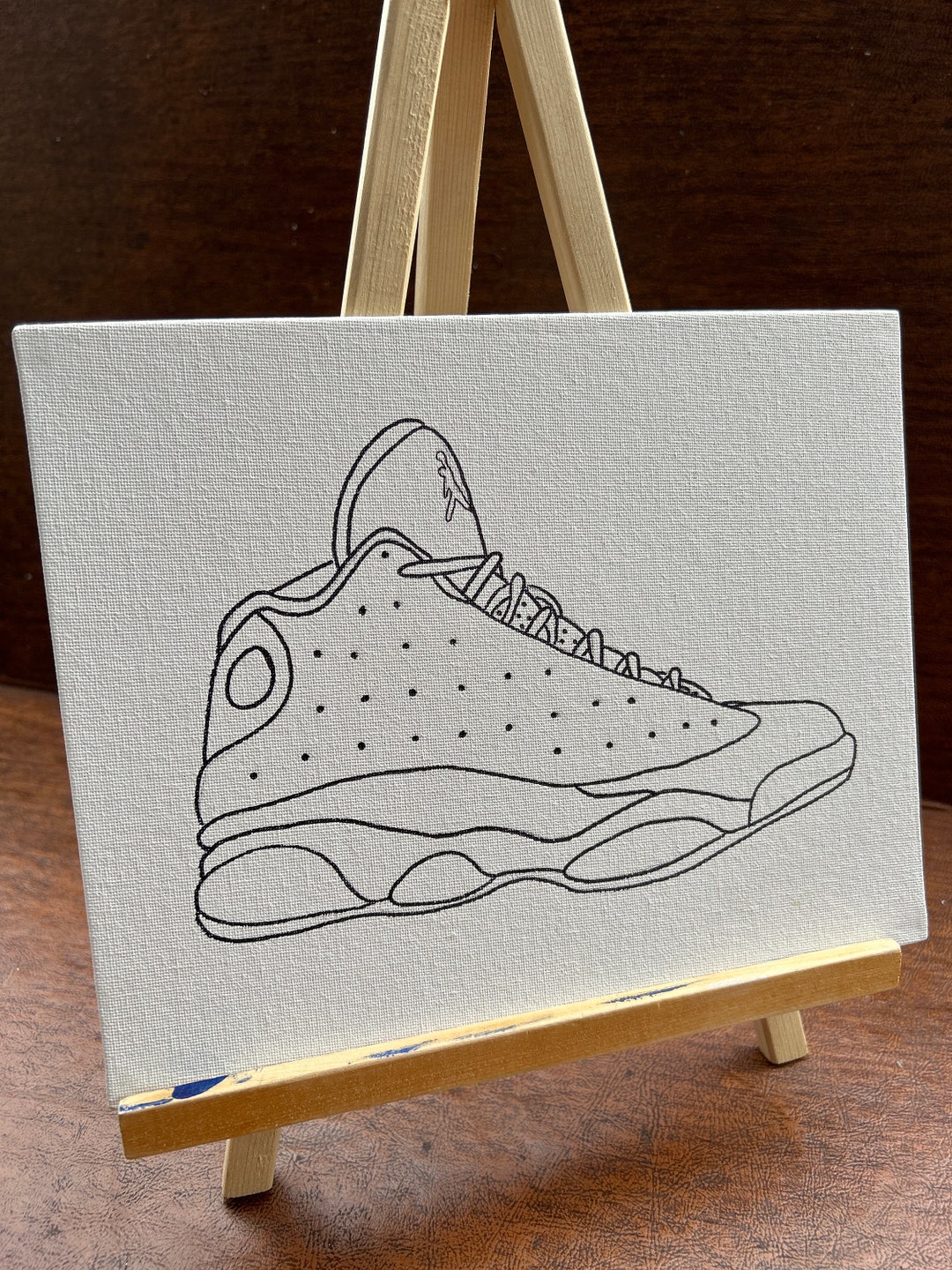 Pre-drawn Canvas ONLY - Sneakerhead Retro 13 - Etsy