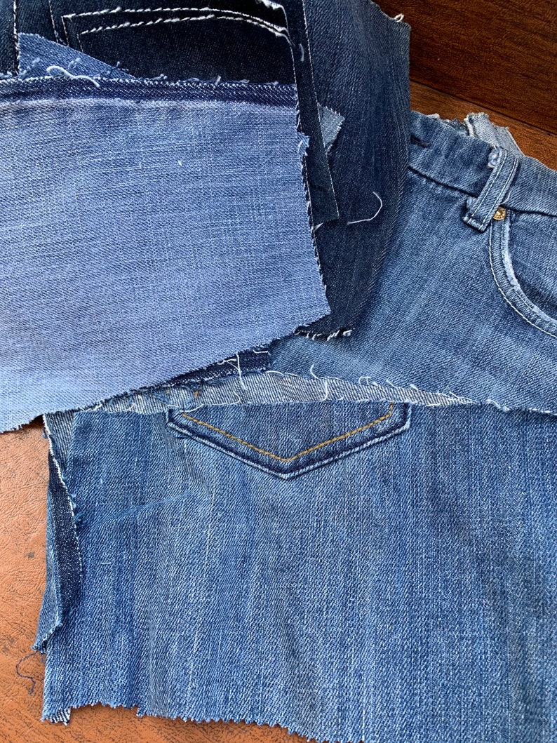 Denim Scrap Bundle - Etsy