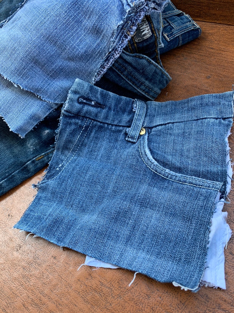 Denim Scrap Bundle - Etsy
