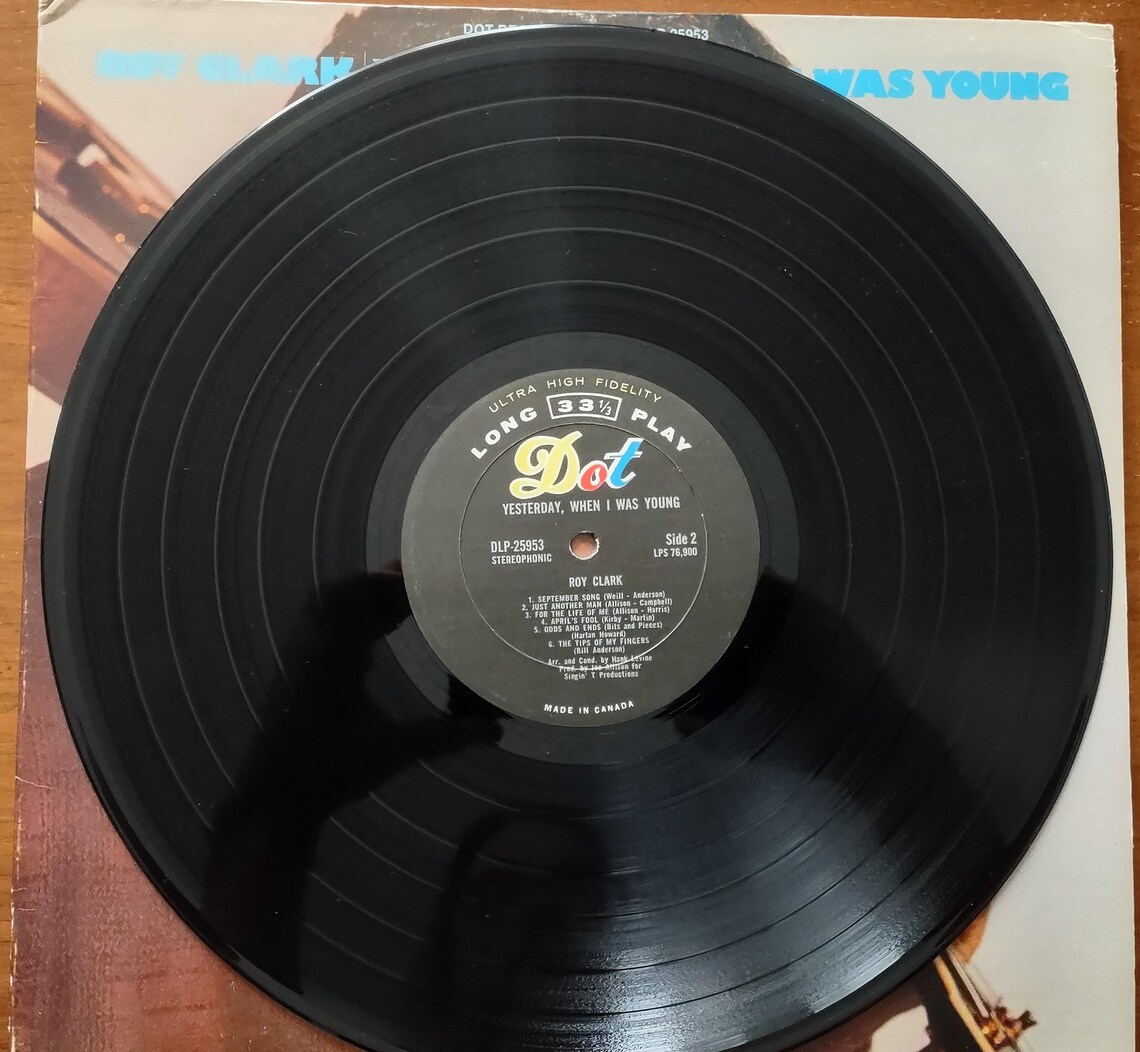 Roy Clark - Yesterday, When I Was Young Vinyl Record - Etsy