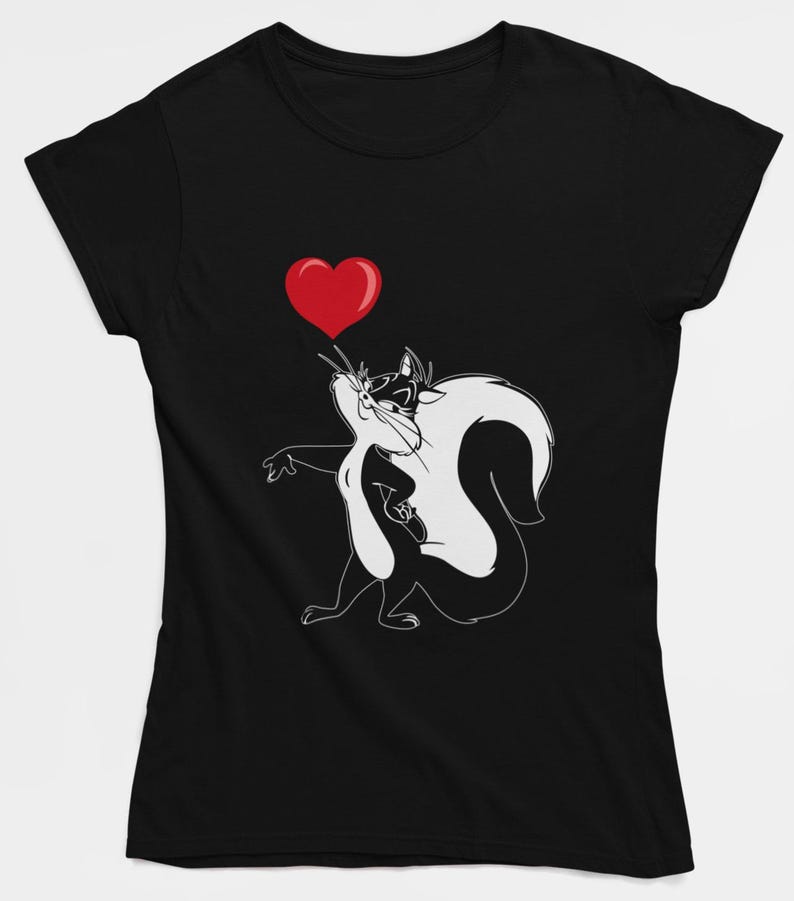 Fun Pepe Le Pew and Penelope Kitty Couples T-shirts, Perfect Match. - Etsy